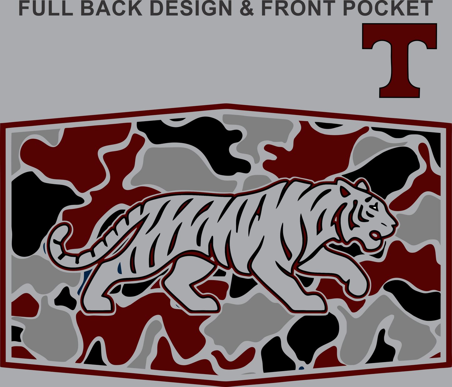 DESIGN #1 TCS CAMO TIGER FRONT & BACK DESIGN – Otter Shirt Company