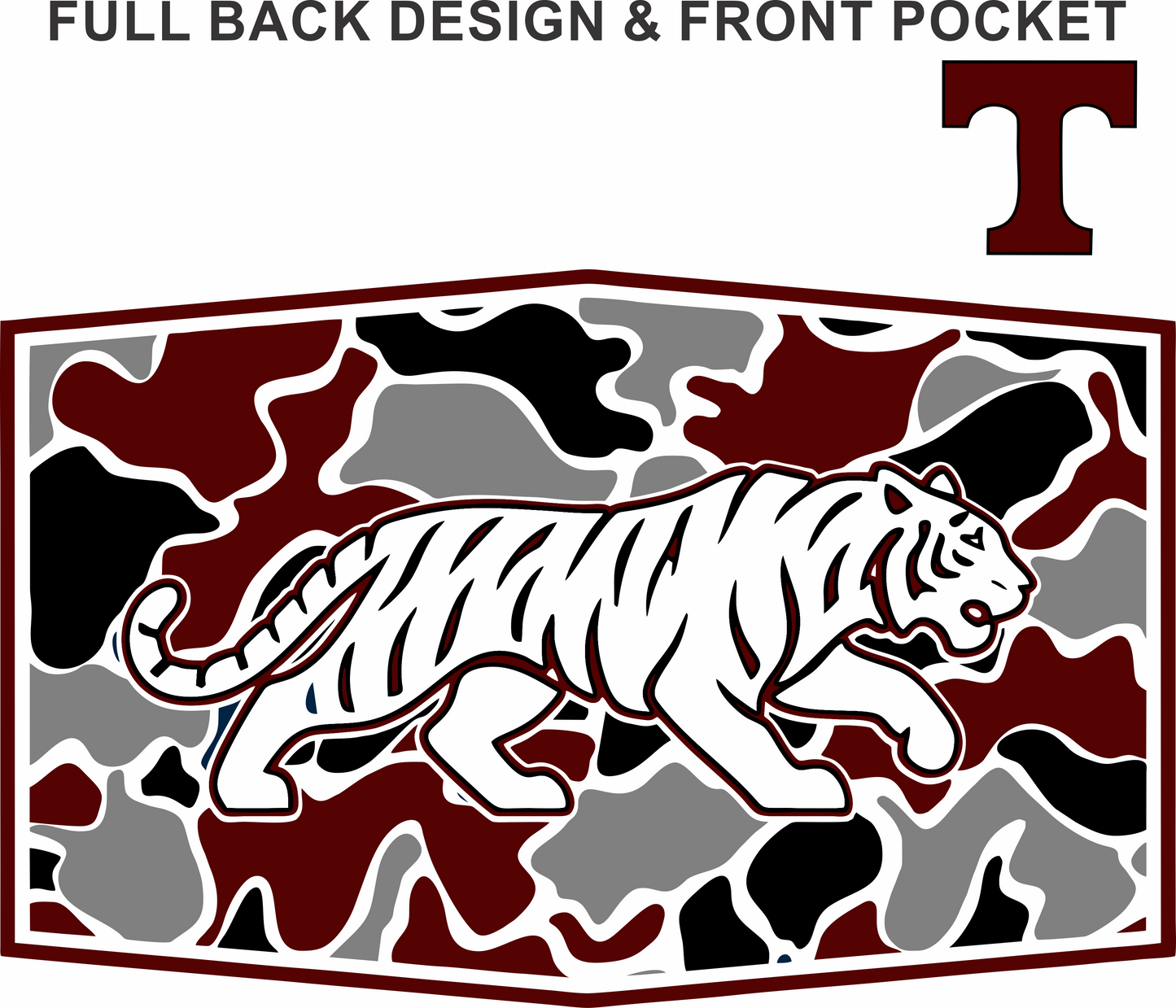 DESIGN #1 TCS CAMO TIGER FRONT & BACK DESIGN – Otter Shirt Company